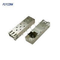 China 1x1 SFP Cage Connector Press-Fit 1 Port Without Light - 500V Withstanding Voltage, -55°C to +105°C Operating Range for sale