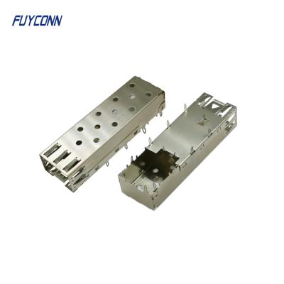 China 1x1 SFP Cage Connector Press-Fit 1 Port Without Light - 500V Withstanding Voltage, -55°C to +105°C Operating Range for sale