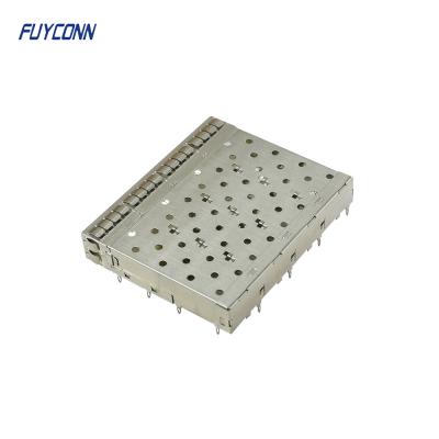 China 4 Port SFP+ Cage Connector with Press-Fit Termination, 10Gb/s Data Rate, -55°C to +105°C Operating Range for sale