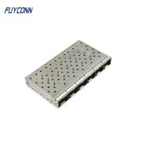 China SFP+ Cage Connector 1x6 Ports with Press Fit Pins for 10Gb/s Data Transmission -55°C to +105°C Operating Range for sale