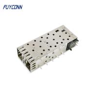 China 2x1 Female SFP Connector 40 Pin with Light Pipe Press-Fit for Networking Equipment - 500V Withstanding Voltage, -55°C to +105°C Operation for sale