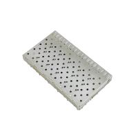 China 6 Port SFP+ Cage with Light Pipe Press-Fit Termination - 10Gb/s Data Rate, -55°C to +105°C Operating Temperature for sale