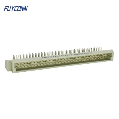 China DIN 41612 B Type 64-Pin Male Right Angle PCB Connector 2.54mm Pitch Solder Termination for sale