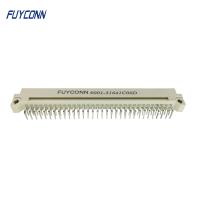 China DIN 41612 B Type 64-Pin Male Right Angle PCB Connector 2.54mm Pitch Solder Termination for sale