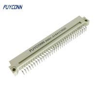 China DIN 41612 B Type 64-Pin Male Right Angle PCB Connector 2.54mm Pitch Solder Termination for sale