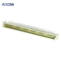China DIN 41612 Type B Male 64-Pin Right Angle Solder Connector with Clip 2.54mm Pitch for sale
