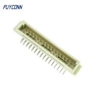 China DIN 41612 2B Male Connector 32 Pin Right Angle Solder 2.54mm Pitch Replace Harting 09 22 132 2921 for sale