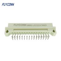 China DIN 41612 2B Male Connector 32 Pin Right Angle Solder 2.54mm Pitch Replace Harting 09 22 132 2921 for sale