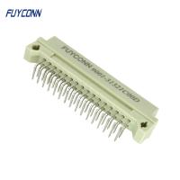 China DIN 41612 2B Male Connector 32 Pin Right Angle Solder 2.54mm Pitch Replace Harting 09 22 132 2921 for sale
