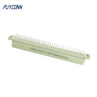 China DIN 41612 64-Pin Male Solder Straight Connector 2 Rows 2x32 13mm Terminals for sale