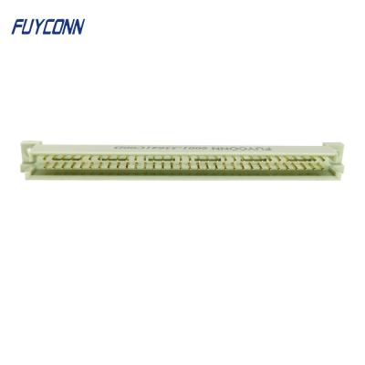 China DIN 41612 64-Pin Male Solder Straight Connector 2 Rows 2x32 13mm Terminals for sale
