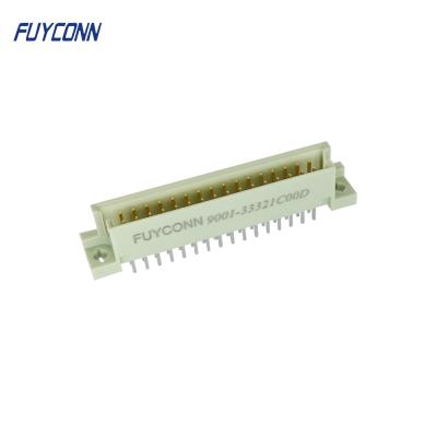China DIN 41612 32-Pin Male Euro Connector 2B032MS-3 2.54mm Pitch PCB Vertical for sale