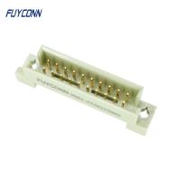 China DIN 41612 Type 3B Male Connector 20 Pin 2 Row Straight Solder PCB Eurocard 2.54mm Pitch for sale