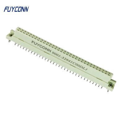 China DIN 41612 Type B Female Solder Clip 64-Pole Connector 2.54mm Pitch for sale