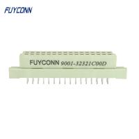 China DIN 41612 32-Pin Female Solder Straight Connector Type 2B 3 Row 2.54mm Pitch for sale