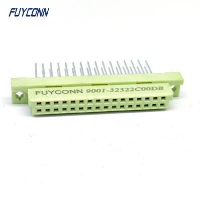 China DIN 41612 Type 2B Female Solder 32-Pole 13.0mm PCB Connector 2.54mm Pitch for sale