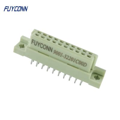 China DIN 41612 Type B 20 Pin Female Solder Connector 2 Row Eurocard 3B020FS-2 for sale