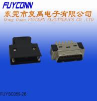 China 26-Pin SCSI Male Solder Connector 1.27mm Pitch with 2A Current Rating and -55°C to +105°C Temperature Range for sale