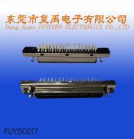 China 68 Pin SCSI Connector PCB Straight Female 1.27mm Pitch MDR with 1A Current Rating and -55°C to +105°C Temperature Range for sale
