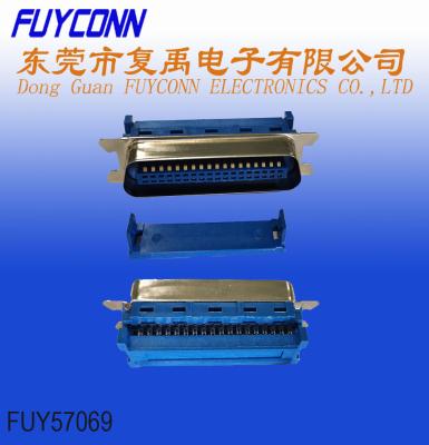 China 36 Pin Male Centronics IDC Connector 2.16mm Pitch for RJ21 Cable 10U Gold Plating for sale