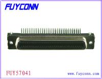 China 64 Pin Centronic PCB Right Angel Female connector Certificated UL for sale