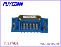 China 50 Pin Centronic PCB Right Angle Female Connector 2.16mm Pitch UL Certified 5A Rating for sale