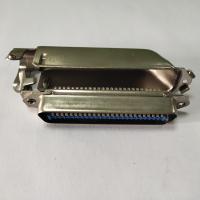 China 70500 Centronic 50-Pin Male Solder Connector with 90° Cable Outlet and 2.16mm Centerline for sale