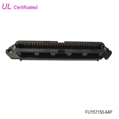 China 64 Pin Plastic Centronics Connector 32paris IDC Crimping Female Type for sale