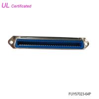 China 64-Pin Centronics Female Receptacle Connector 2.16mm Pitch Solder Type for Industrial Applications for sale