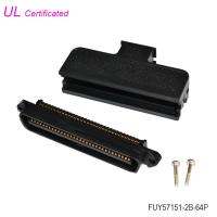 China TYCO 180 Degree 64Pin RJ21 Centronic Male IDC Connector with 2.16mm Centerline and 5A Current Rating for sale