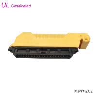 China 64 Pin Female Centronic IDC Connector with 2.16mm Pitch and 5A Rating - PBT Insulator with 90° Hood for sale
