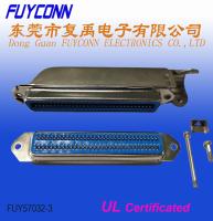 China 64 Pin Centronics Connector Female Solder 2.16mm Pitch Champ Connector with Hood for sale