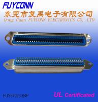 China 64 Pin Female Centronics Connector 32 pairs Solder Type for sale