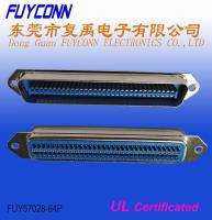 China PBT 64 Pin Centronics Connector Solder Male DDK Connector UL Certified 2.16mm for sale