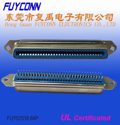 China PCB Board PCB Straight Female Centronics 64 Pin Connector DIP Type for sale