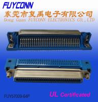 China PCB Right Angle 64 Pin Centronics Female Connector 32pairs for sale