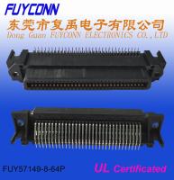 China PCB Right Angle 64 Pin Centronics Female Connector 2.16mm Pitch without Shell for sale