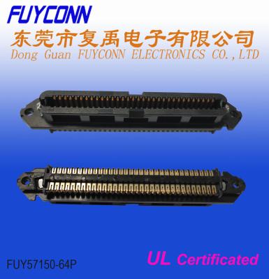 China 64 Pin Centronics Female Receptacle Connector IDC Crimping 32 Pairs 2.16mm Pitch for sale