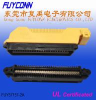 China 64 Pin Centronics Connector Right Angle Male IDC Crimping 2.16mm Pitch for sale