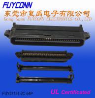 China 64 Pin Male Centronic Connector IDC 32 Pairs Right Angle PCB Plug 2.16mm Pitch for sale