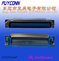 China 64 Pin Right Angle PCB Connector Male Centronic Champ Plug 2.16mm Pitch for sale