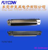 China Nickel Plated 64 Pin Low Profile RJ21 Centronic Connector 2.16mm Pitch Female PCB for sale