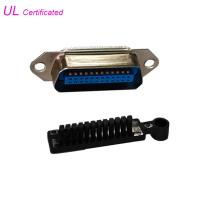 China GPIB24P Male Centronics IEEE488 Connector IDC Crimping Type with Wire Clip for sale