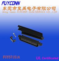 China Centronic 50 Pin RJ21 Male IDC Connector with 90 Degree Plastic Housing - 2.16mm Centerline, 5A Current Rating for sale