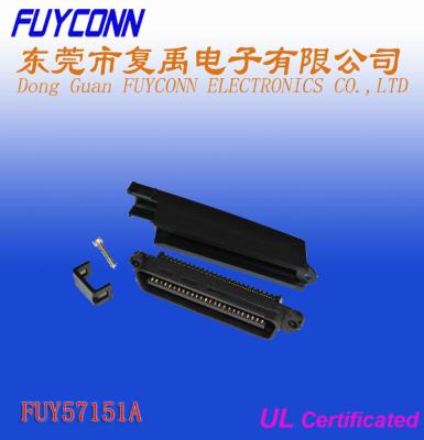 China Centronic 50 Pin RJ21 Male IDC Connector with 90 Degree Plastic Housing - 2.16mm Centerline, 5A Current Rating for sale