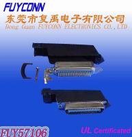 China Male Centronic Solder Type 36pin Connector 90 Degree Plastic Hood IEEE 1284 for sale