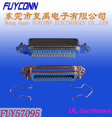 China 50 Pin Centronic Solder Receptacle Connector 25 Pairs UL Certified Female for sale