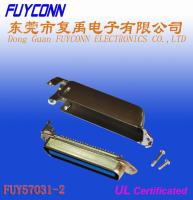 China 50 Pin Centronic Side Cable Exit Plug Solder Pin Connector with Reversed Matel Cover for sale