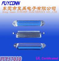 China 50 Pin Solder Male Centronic Connector UL Certified Hex Head Screws 2.16mm for sale