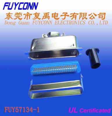 China Male Centronic Solder Connector 14 24 36 Pin Plug with T Shape Metal Hood 2.16mm for sale